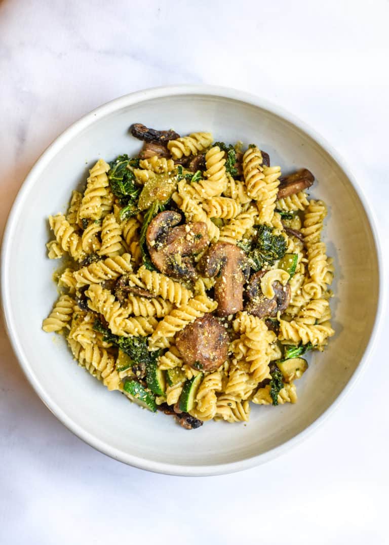 Healthy Vegetarian Pesto Chickpea Pasta | RD-Licious - Registered ...